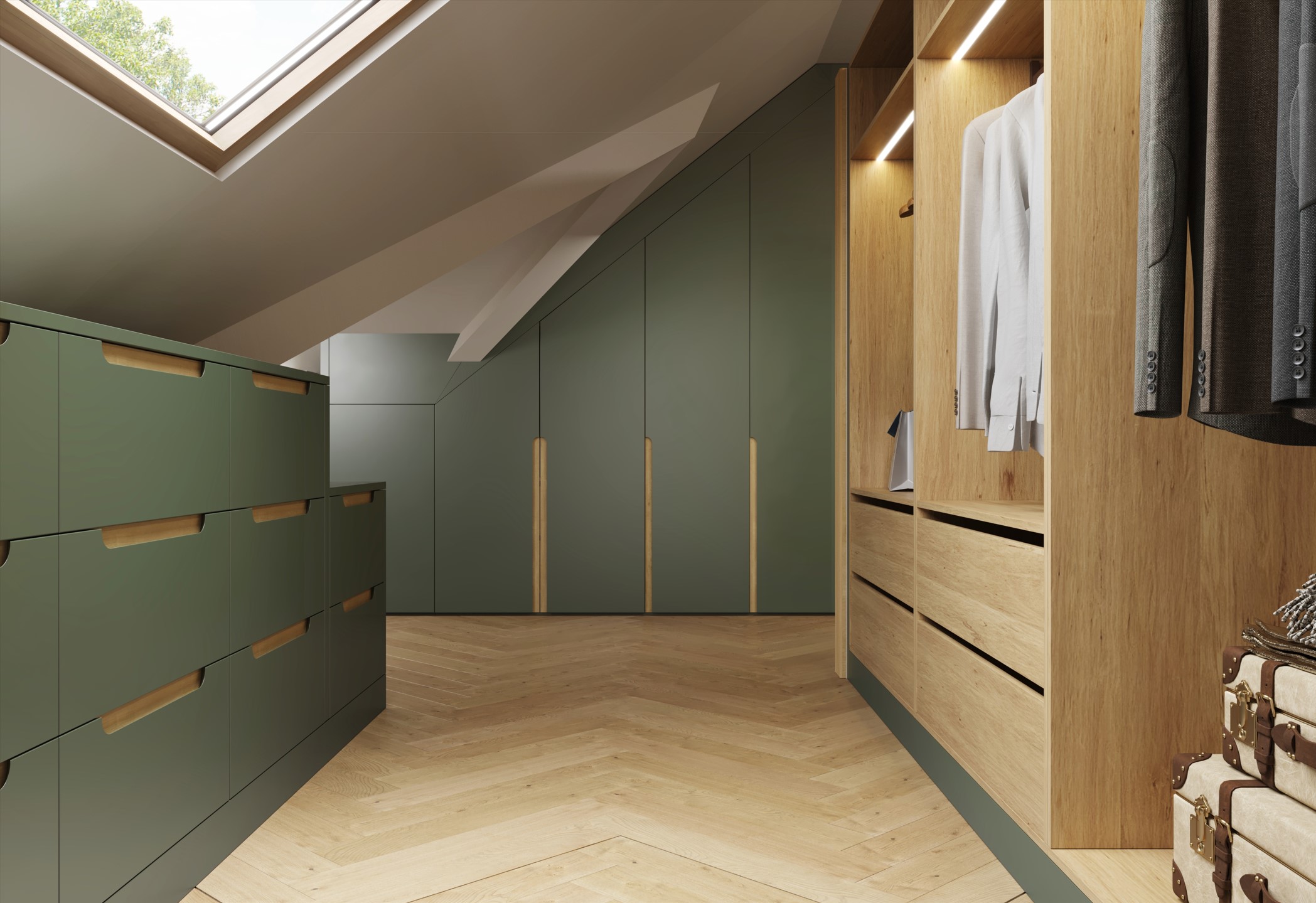 Scandinavian Loft Elegance - UrbanWardrobes.co.uk
