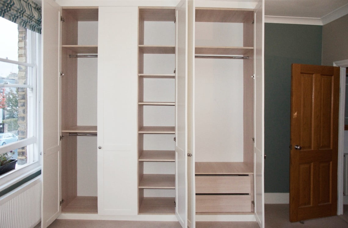 Fitted shaker style wardrobes, built in cupboards, Highbury