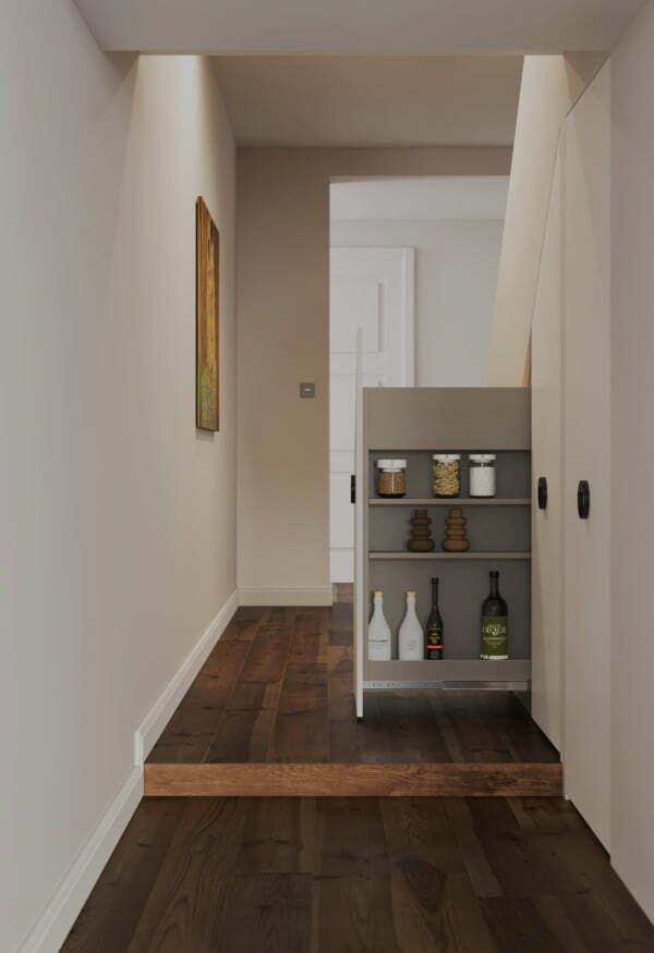 Fitted Understairs wardrobes,built in under stair storage